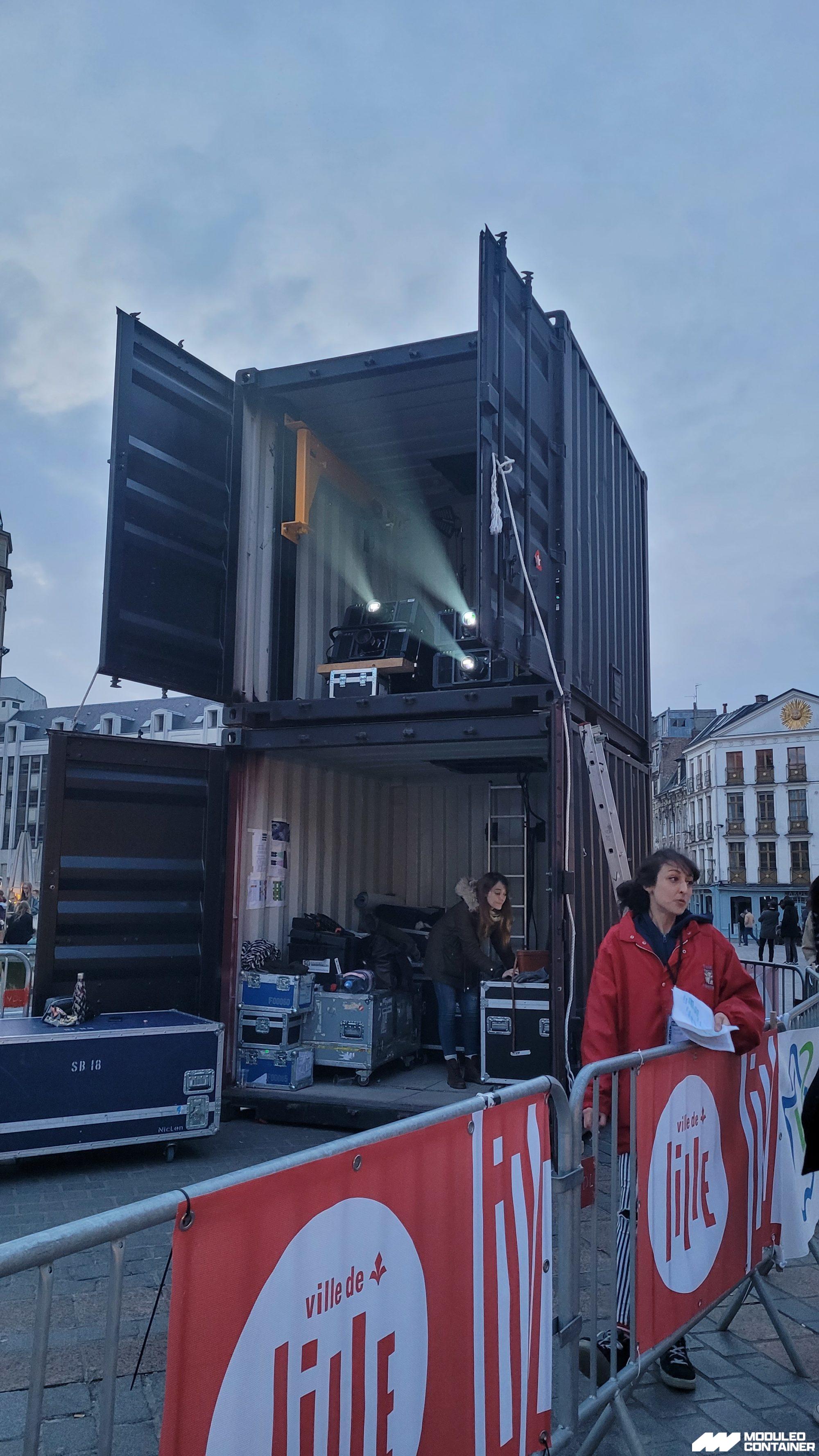 Containers de Projection / Vidéo Mapping - Moduleo Container