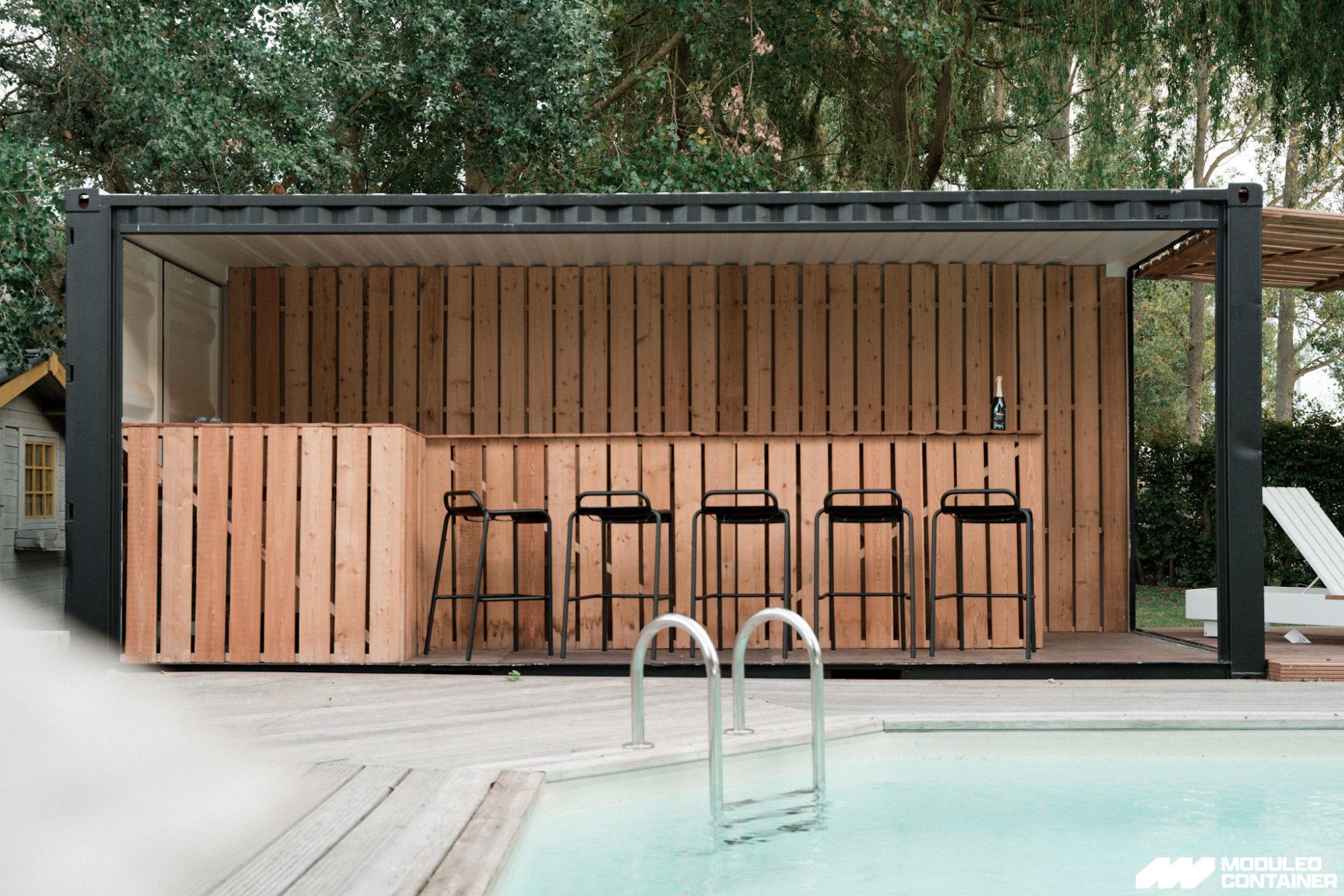 Container Pool House - 20 pieds - Moduleo Container