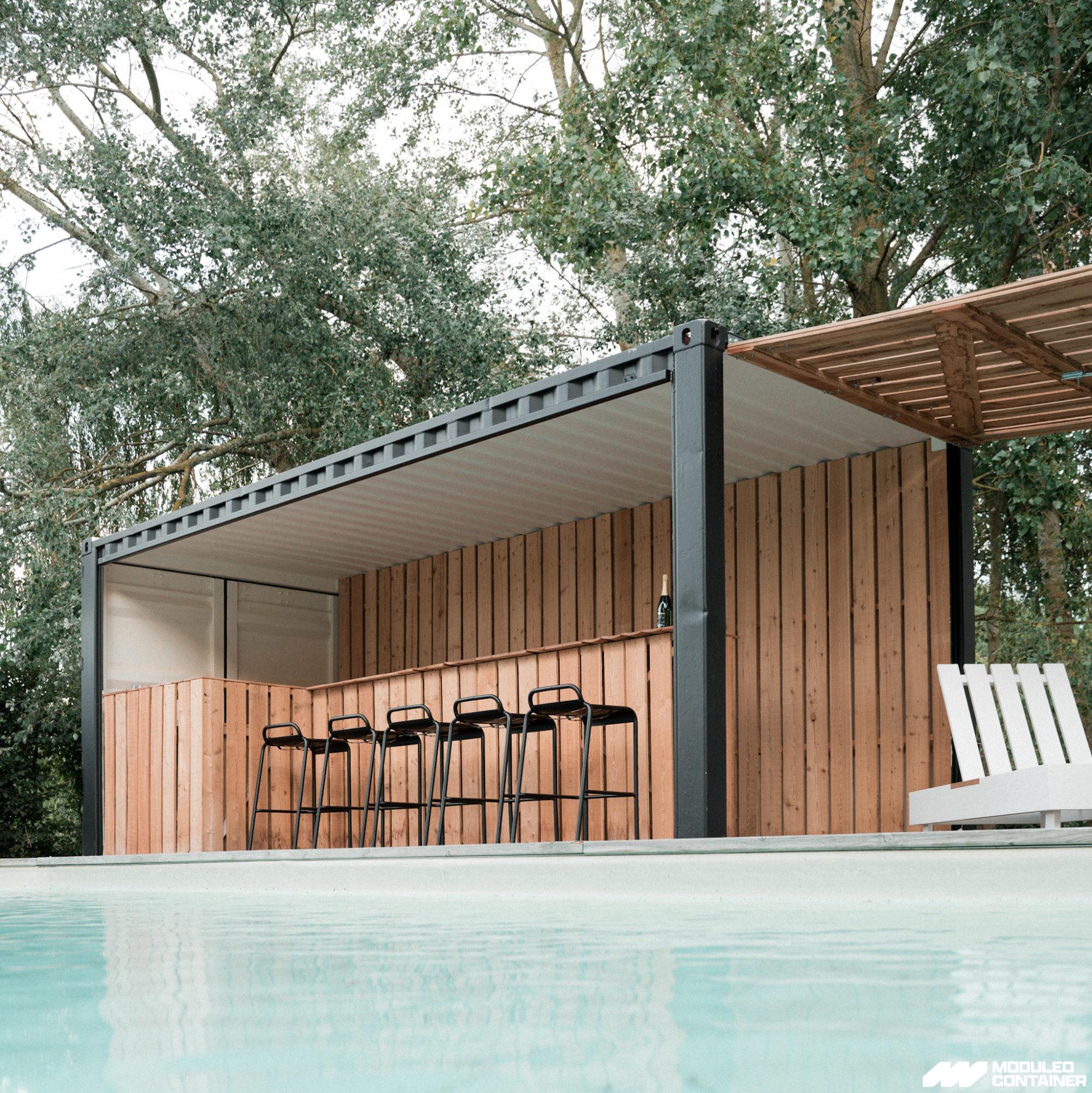 Container Pool House - 20 pieds - Moduleo Container