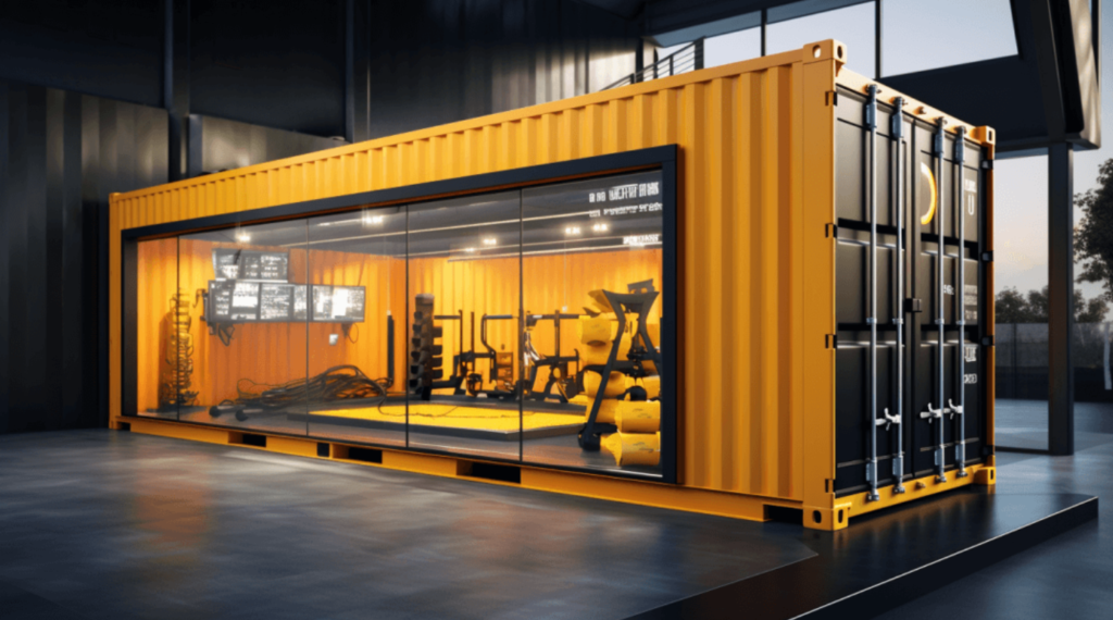 Comment aménager un conteneur maritime en salle de sport ? - Moduleo Container
