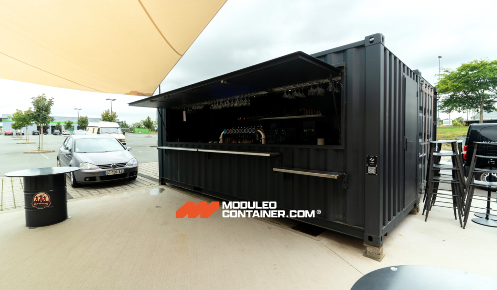 3 Brasseurs Roche-Sur-Yon : Container bar / coktails - Moduleo Container